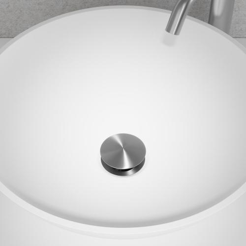 Scandtap Bottenventil Steel Pop-up universal Duo | Badhuset.se